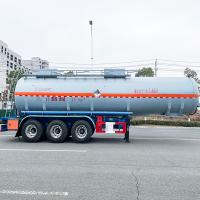 China 24000L PE Lining 3 Axles Hydrochloric Acid Tank Semi Trailer Chemical Transport Safety Solution for sale