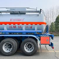 China Tri Axle Concentrated Sulfuric Acid Chemical Transport Tank Semi Trailer with Enhanced Safety for sale