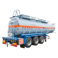 China 3 axles Large Tank Semi Trailer For Dangerous Chemical Liquid Transport 32T Max Payload for sale