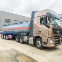 China Heavy Duty 3 Axles 32T Dangerous Chemical Liquid Transport Tank Semi Trailer Maximum Load for sale
