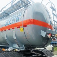 China Heavy Duty 3 Axles 32T Dangerous Chemical Liquid Transport Tank Semi Trailer Maximum Load for sale