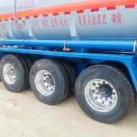 China Heavy Duty 3 Axles 32T Dangerous Chemical Liquid Transport Tank Semi Trailer Maximum Load for sale