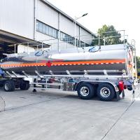 China Versatile 2 Axle 3 Axle 33000L 38000L Gasoline Oil Fuel Tank Semi Trailer Truck for Long Haul for sale