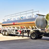 China Versatile 2 Axle 3 Axle 33000L 38000L Gasoline Oil Fuel Tank Semi Trailer Truck for Long Haul for sale