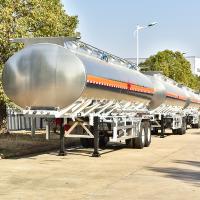 China Versatile 2 Axle 3 Axle 33000L 38000L Gasoline Oil Fuel Tank Semi Trailer Truck for Long Haul for sale