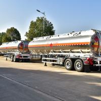 China Versatile 2 Axle 3 Axle 33000L 38000L Gasoline Oil Fuel Tank Semi Trailer Truck for Long Haul for sale
