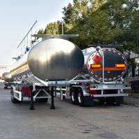 China Stainless Steel 2 Axles Liquid Storage 29800 Liter Fuel Tank Semi Trailer Durable Construction for sale