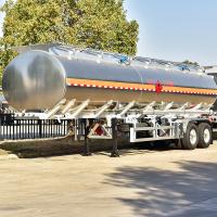China Stainless Steel 2 Axles Liquid Storage 29800 Liter Fuel Tank Semi Trailer Durable Construction for sale