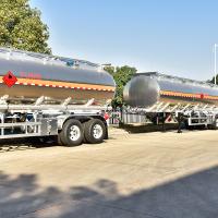 China Stainless Steel 2 Axles Liquid Storage 29800 Liter Fuel Tank Semi Trailer Durable Construction for sale