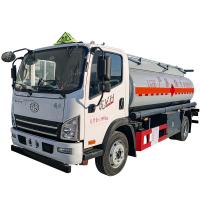 China FAW 4x2 8000 Liters Large Tank Volume Fuel Oil Tanker Truck Carbon Steel Transport for sale