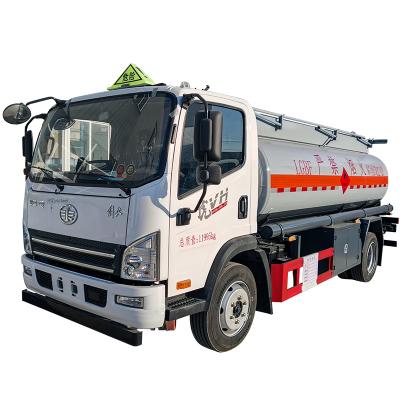China FAW 4x2 8000 Liters Large Tank Volume Fuel Oil Tanker Truck Carbon Steel Transport for sale