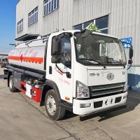 China FAW 4x2 8000 Liters Large Tank Volume Fuel Oil Tanker Truck Carbon Steel Transport for sale