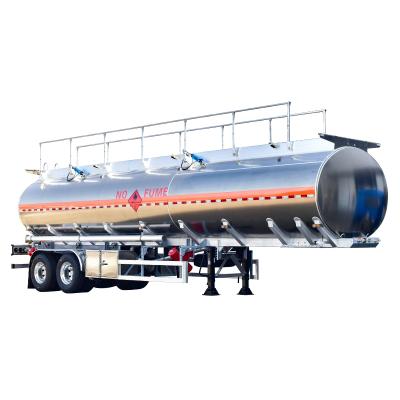 China 33000L 38000L 2 Axles Oil Fuel Tank Semi Trailer Transport Truck 10400x2500x3800mm Dimensions for sale