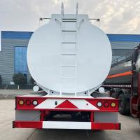 China Carbon Steel 245 2 Axles 5000L Chemical Liquid Tank Semi Trailer Fuel Transport Trailer for sale