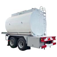 China Carbon Steel 245 2 Axles 5000L Chemical Liquid Tank Semi Trailer Fuel Transport Trailer for sale