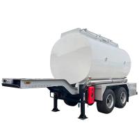 China Carbon Steel 245 2 Axles 5000L Chemical Liquid Tank Semi Trailer Fuel Transport Trailer for sale