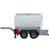 China Carbon Steel 245 2 Axles 5000L Chemical Liquid Tank Semi Trailer Fuel Transport Trailer for sale