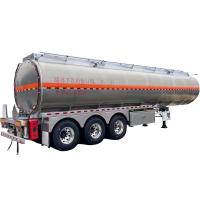 China 42000 Litres Stainless Steel Diesel Jet Fuel Tank Semi Trailer Truck 20-100T Load Capacity for sale