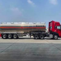 China 42000 Litres Stainless Steel Diesel Jet Fuel Tank Semi Trailer Truck 20-100T Load Capacity for sale