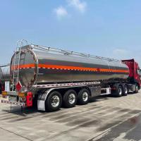 China 42000 Litres Stainless Steel Diesel Jet Fuel Tank Semi Trailer Truck 20-100T Load Capacity for sale