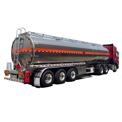 China 30000L-60000L Stainless Steel 5182 Fuel Oil Tank Semi Trailer Flexible Capacity Transport for sale