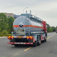 China 8x4 Drive Wheel 15CBM Corrosive Toxic Acidic Liquid Chemical Tank Semi Trailer Truck Transport for sale