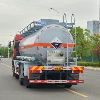 China 8x4 Drive Wheel 15CBM Corrosive Toxic Acidic Liquid Chemical Tank Semi Trailer Truck Transport for sale