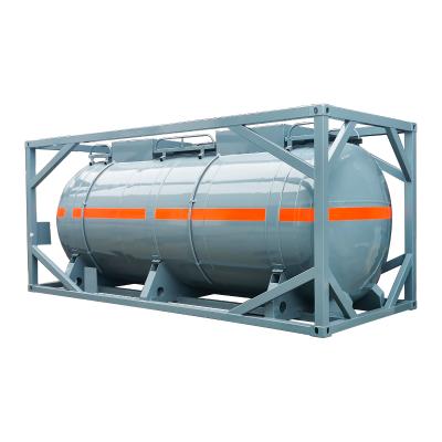 China 20 Feet Aluminum HCL ISO Tank Container Internal Dimensions 6058mm*2438mm*2591mm for sale