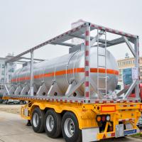 China Aluminum Alloy Tank Container For Chemical Dangerous Liquid 30ft 28000 Liters Capacity for sale