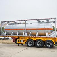 China Aluminum Alloy Tank Container For Chemical Dangerous Liquid 30ft 28000 Liters Capacity for sale