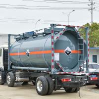 China 20FT Chemical Liquid Tank Container For Sulfuric Hydrochloric Acid for sale