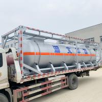 China 30FT Chemical Transportation Tank Container 9125mm*2438mm*2591mm Dimensions for sale