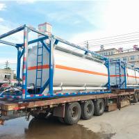China 20ft ISO Tanker Container For Liquid Chemical Caustic Soda Length 20' Solution for sale