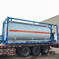 China 20ft ISO Tanker Container For Liquid Chemical Caustic Soda Length 20' Solution for sale