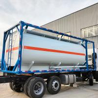 China 20ft ISO Tanker Container For Liquid Chemical Caustic Soda Length 20' Solution for sale