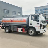 China 6 Wheel 5000L 150-250hp 4L-6L 5-10T GVW Fuel Oil Tanker Truck Delivery Transport Vehicle for sale