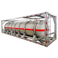 China 30FT Aluminum Alloy Tank Container For Diesel Fuel Sodium Hypochlorite Caustic Soda for sale