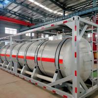 China 30FT Aluminum Alloy Tank Container For Diesel Fuel Sodium Hypochlorite Caustic Soda for sale