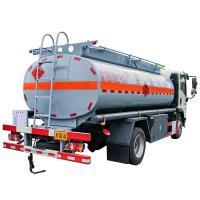 China Howo Mini 5000L 5CBM Carbon Steel Fuel Oil Tanker Truck Bowser Gasoline Transport Chassis for sale