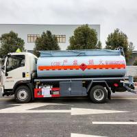 China Howo Mini 5000L 5CBM Carbon Steel Fuel Oil Tanker Truck Bowser Gasoline Transport Chassis for sale