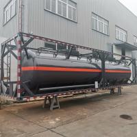 China ISO 20 30 40 FT Tank Container For Clorhidric Acid High Capacity 28000 Liters for sale