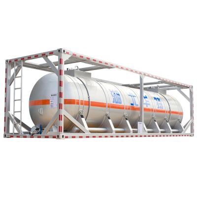 China Nitric Acid 98 Industrial ISO Tank Container 30FT 28000 liters High Capacity for sale