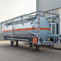 China 20ft 30ft Liquid ISO Tank Container 25000 - 28000 Litre Capacity Fuel Oil Tank Container for sale
