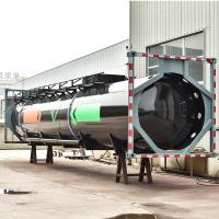 China HCL Acid Chemical Liquid ISO Tank Container 40ft External Dimensions 1219x2438x2591mm for sale