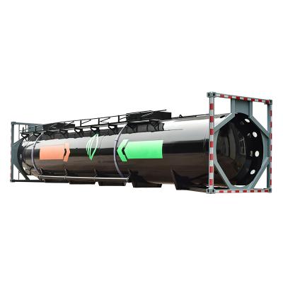 China 40 Foot ISO Tank Container For Chemical Liquid Crude Oil Diesel Gasoline Transport for sale