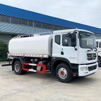 China Single Bridge Dongfeng D9 15000liter Water Tanker Truck Dimensions L x W x H mm 7560x2500x3400mm for sale