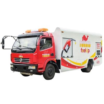 China 1-10T Load Capacity Manual Transmission Refueling Mobile Tank Truck With 5000 - 8000 Liters Capacity for sale