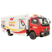 China 1-10T Load Manual Transmission 4X2 Refueling Mobile Fuel Oil Tanker Truck Transport for sale