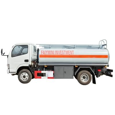 China 6000L 4x2 Diesel Petrol 5-10T GVW Fuel Oil Tanker Truck Transport Vehicle Solution for sale