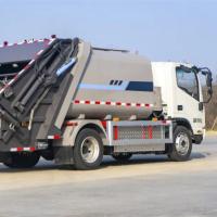 China JAC 8m3 Compactor Garbage Truck Rubbish Bin Collection Dump Truck Pure Electric Energy for sale